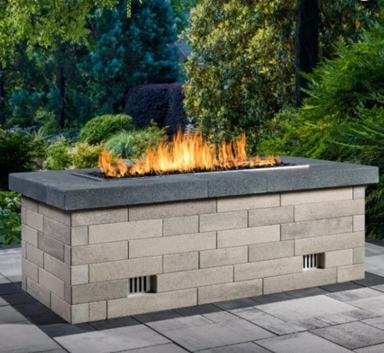 Belgard Melville Lineaer Fire Table Scandina Grey / Midnight (addition ...